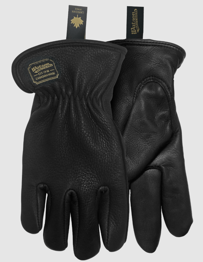 Watson The Duke Premium Full Grain Deer Fleece Lined Black Driver – The ...
