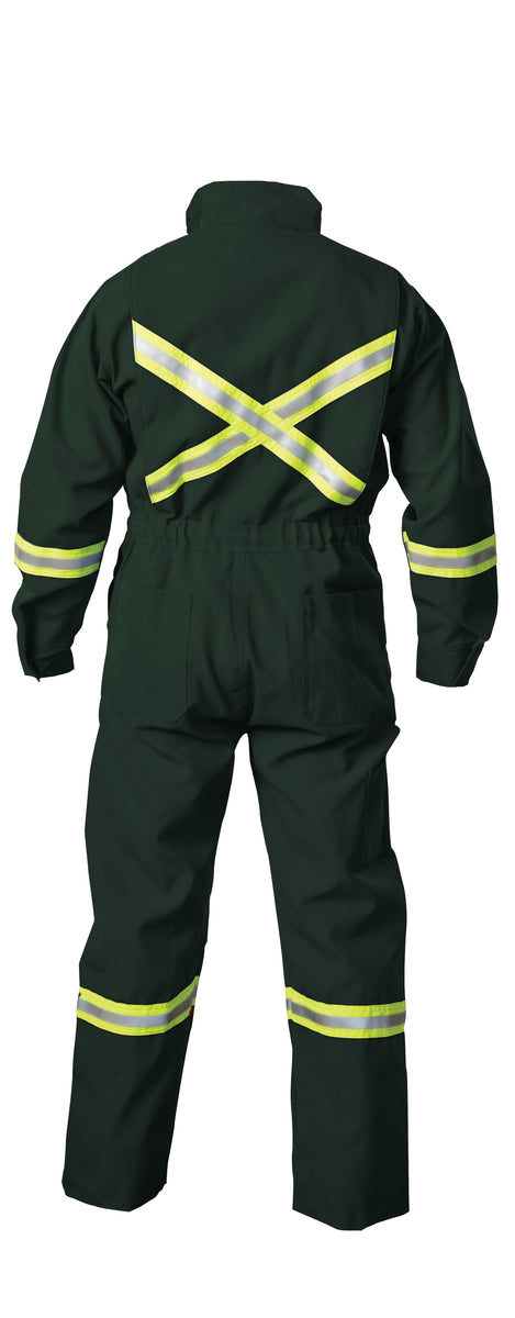 Big Bill Westex Ultrasoft 7oz FR Coverall, with 3M Reflective - Green ...