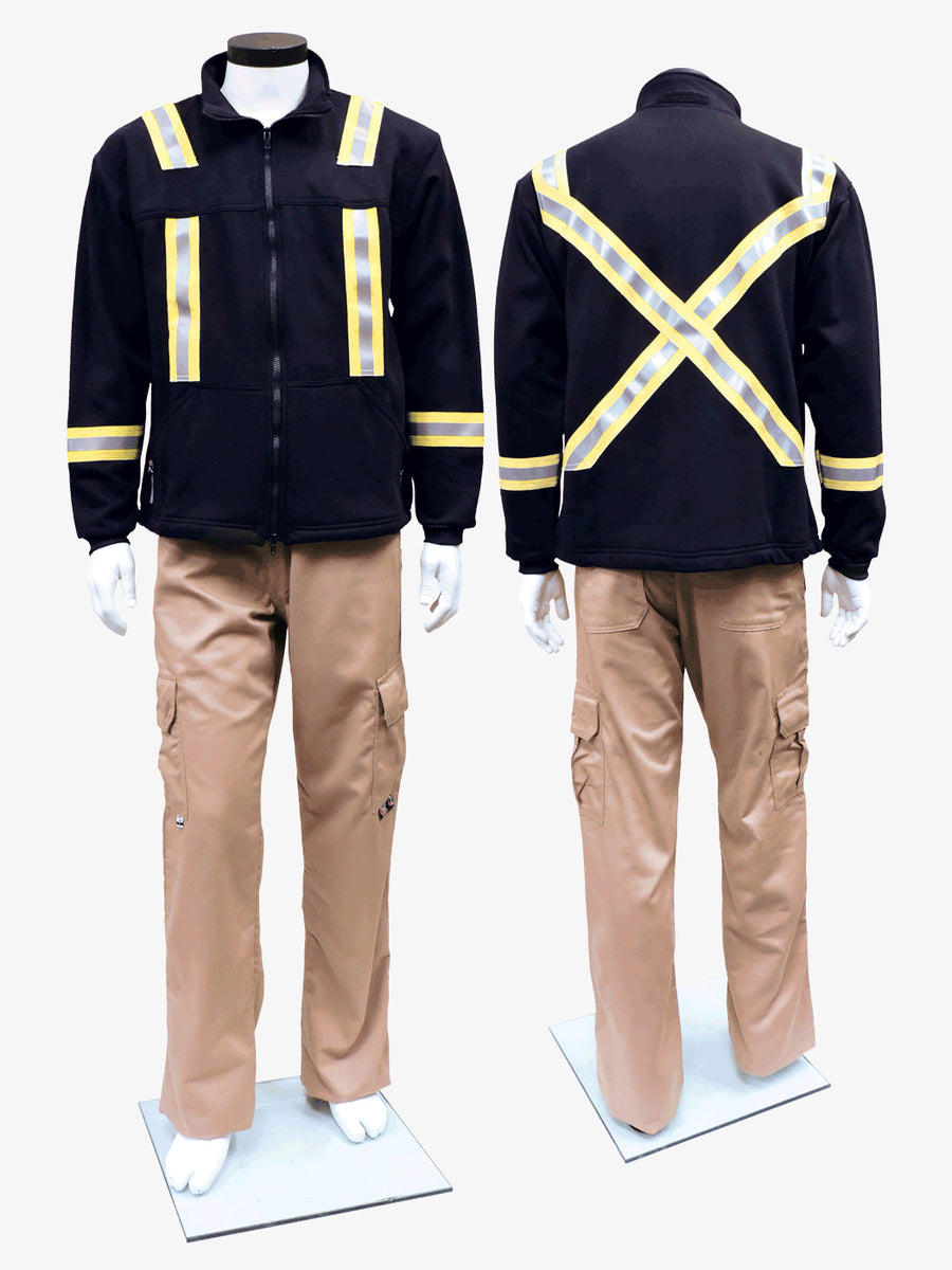IFR FR Fleece Striped Full Zip Jacket – Style OSN324 – The Coverall Shop